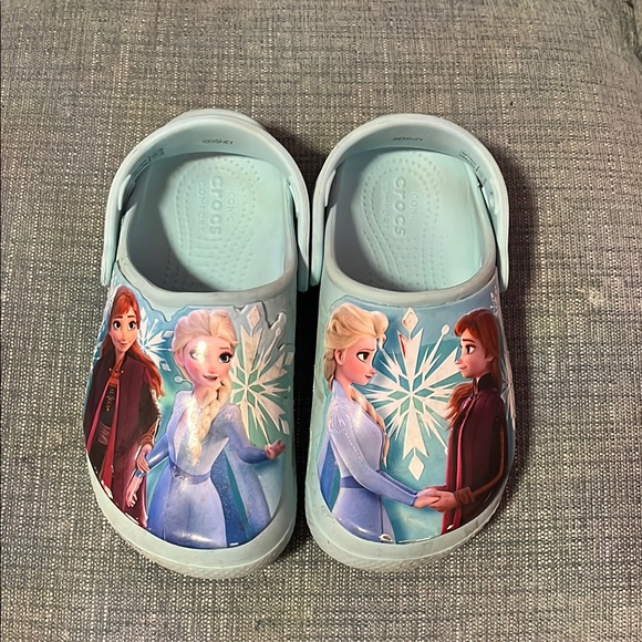 CROCS | Shoes | Crocs Light Blue Frozen Kids Shoes | Poshmark